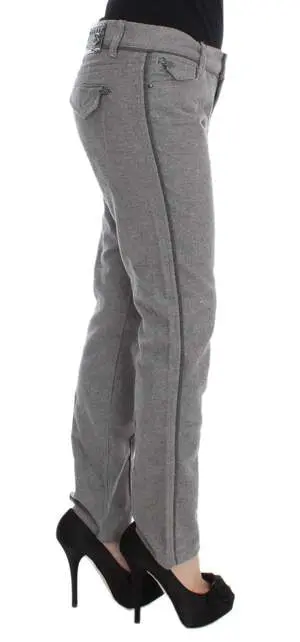 Ermanno Scervino Cotton Straight Fit Casual Trousers