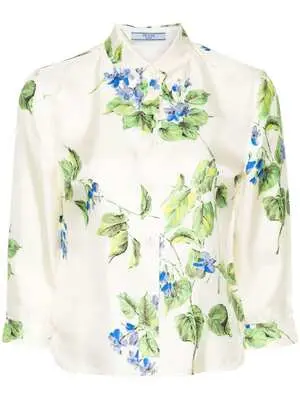 Prada Floral-print Shirt - Talco