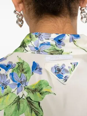 Prada Floral-print Shirt - Talco