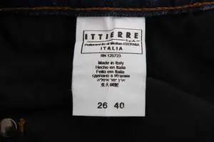 Costume National Cotton Blend Bootcut Jeans