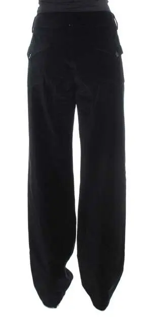 Ermanno Scervino Velvet Cotton Straight Leg Trousers