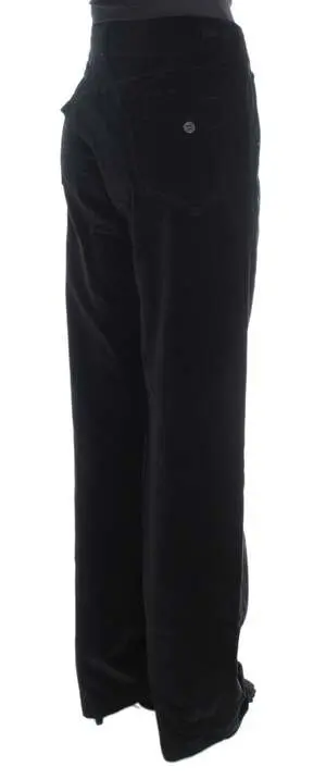 Ermanno Scervino Velvet Cotton Straight Leg Trousers