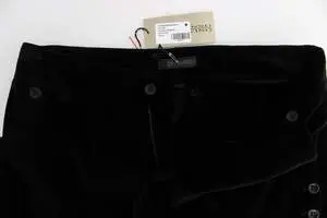 Ermanno Scervino Velvet Cotton Straight Leg Trousers