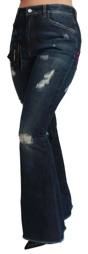 Dolce & Gabbana Cotton Stretch Flared Jeans