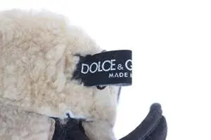 Dolce & Gabbana Leopard Print Studded Gloves