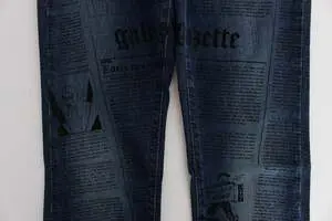 John Galliano Wash Cotton Blend Slim Fit Bootcut Jeans