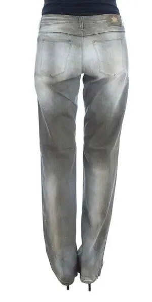 Ermanno Scervino Cotton Blend Loose Fit Boyfriend Jeans
