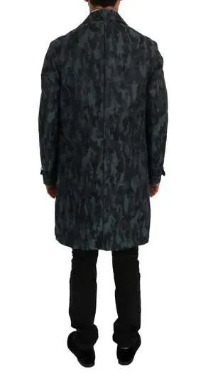 Dolce & Gabbana Camouflage Print Trench Coat