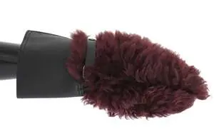 Dolce & Gabbana Leather Shearling Gloves - Bordeaux