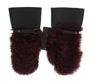 Dolce & Gabbana Leather Shearling Gloves