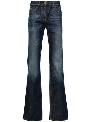Palm Angels Embroidered Jeans For Women