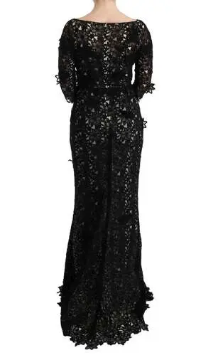 Dolce & Gabbana Cotton Silk Floral Maxi Dress