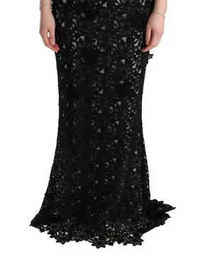Dolce & Gabbana Cotton Silk Floral Maxi Dress