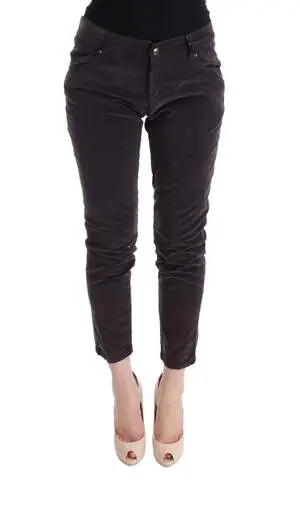 Ermanno Scervino Cotton Capri Cropped Trousers - Brown