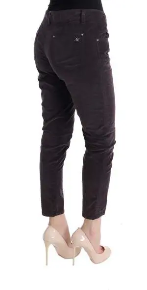Ermanno Scervino Cotton Capri Cropped Trousers - Brown