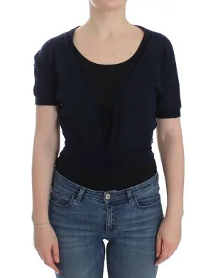 Ermanno Scervino Knit Wool Alpaca Cardigan - Blue