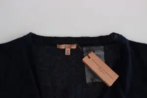 Ermanno Scervino Knit Wool Alpaca Cardigan - Blue