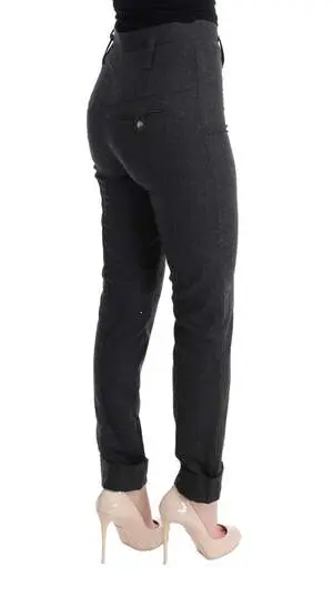 Ermanno Scervino Virgin Wool Skinny Trousers