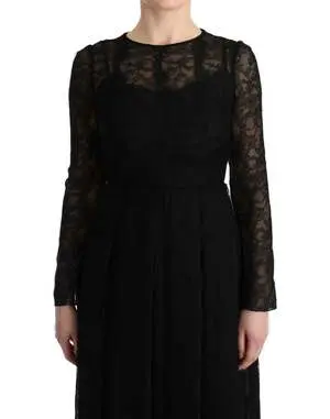 Dolce & Gabbana Floral Lace Sheath Dress
