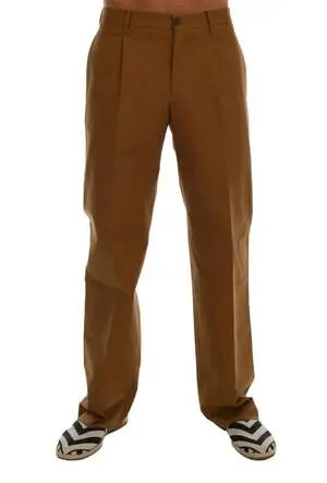 Dolce & Gabbana Stretch Cotton Formal Trousers