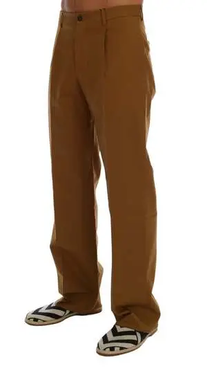 Dolce & Gabbana Stretch Cotton Formal Trousers