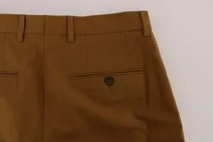Dolce & Gabbana Stretch Cotton Formal Trousers