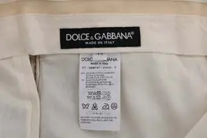 Dolce & Gabbana Stretch Cotton Formal Trousers