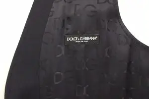 Dolce & Gabbana Striped Wool And Silk Blend Dress Vest - Gray