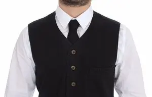 Dolce & Gabbana Cotton Viscose Vest - Black
