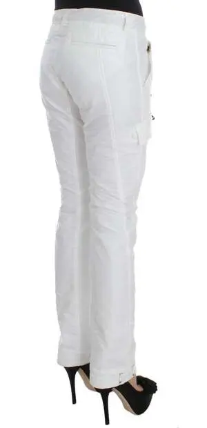Ermanno Scervino Nylon Padded Slim Fit Cargo Trousers