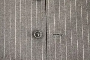 Dolce & Gabbana Wool Striped Single Breasted Vest - Gray