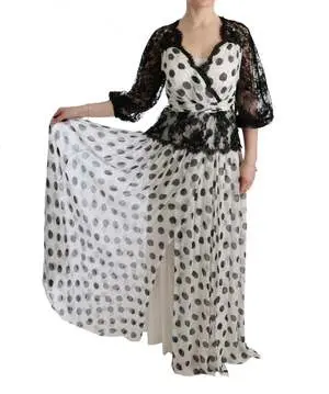 Dolce & Gabbana Floral Polka Dot Gown