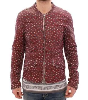 Dolce & Gabbana Leather Boxer Print Jacket