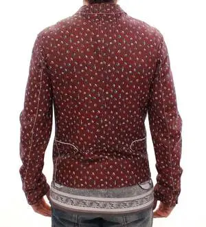 Dolce & Gabbana Leather Boxer Print Jacket