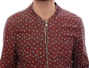 Dolce & Gabbana Leather Boxer Print Jacket