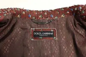 Dolce & Gabbana Leather Boxer Print Jacket