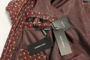 Dolce & Gabbana Leather Boxer Print Jacket