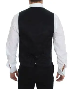 Dolce & Gabbana Wool Formal Dress Vest - Gray
