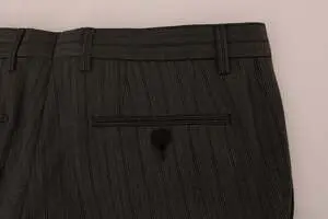 Dolce & Gabbana Wool Striped Trousers - Gray