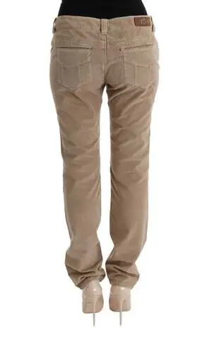 Ermanno Scervino Cotton Velvet Regular Fit Trousers