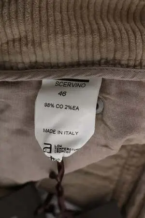 Ermanno Scervino Cotton Velvet Regular Fit Trousers