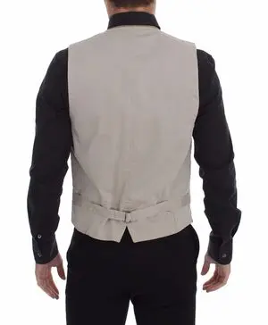 Dolce & Gabbana Cotton Slim Fit Dress Vest