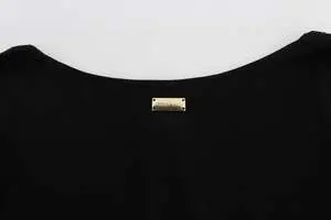 Versace Ruched V-neck Long Sleeve Sweater