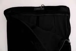 Ermanno Scervino Velvet Slim Fit Pants - Black