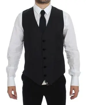Dolce & Gabbana Wool Dress Vest - Gray