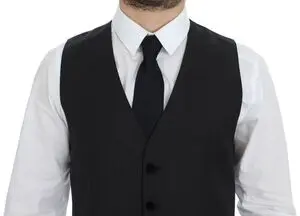 Dolce & Gabbana Wool Dress Vest - Gray