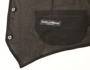 Dolce & Gabbana Wool Dress Vest - Black