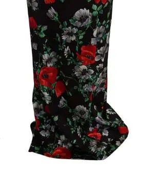 Dolce & Gabbana Floral Print Stretch Sheath Long Dress