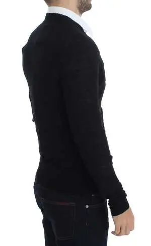 Costume National Fine Wool Button Cardigan