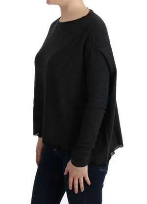 Costume National Viscose Knitted Crewneck Sweater